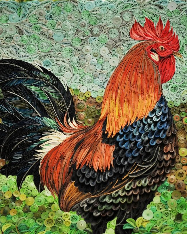 Artist Creates Handmade Illustrations Using Only Strips Of Paper ...