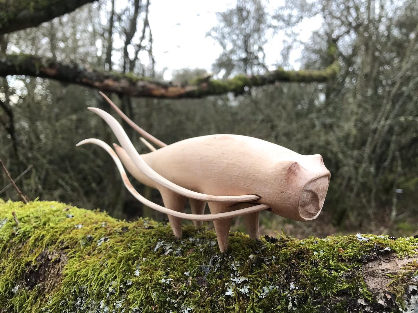 Artist Creates Magical Creatures With Long Limbs Made Out Of Oak Tree ...