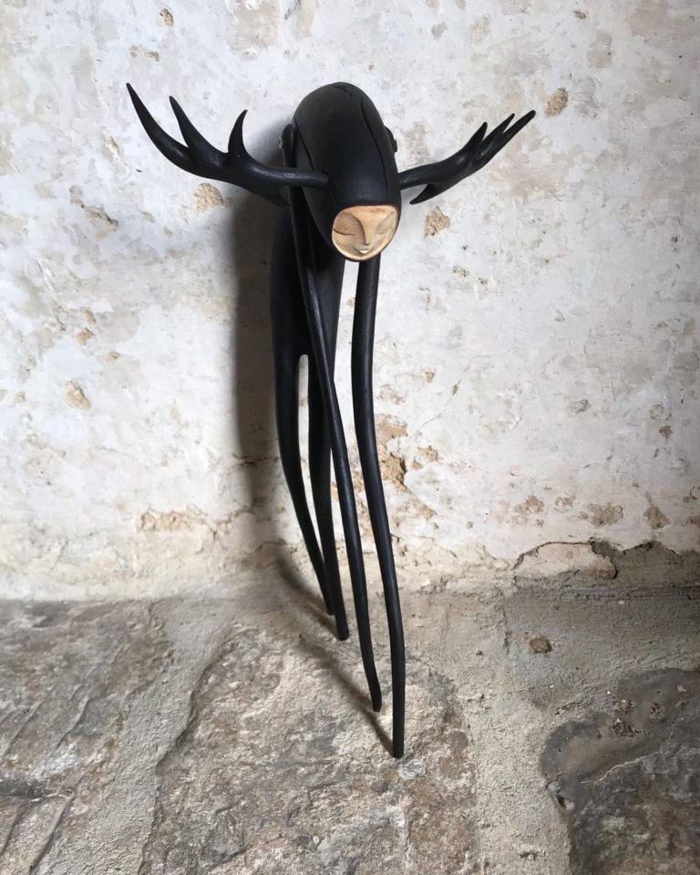 Artist Creates Magical Creatures With Long Limbs Made Out Of Oak Tree ...