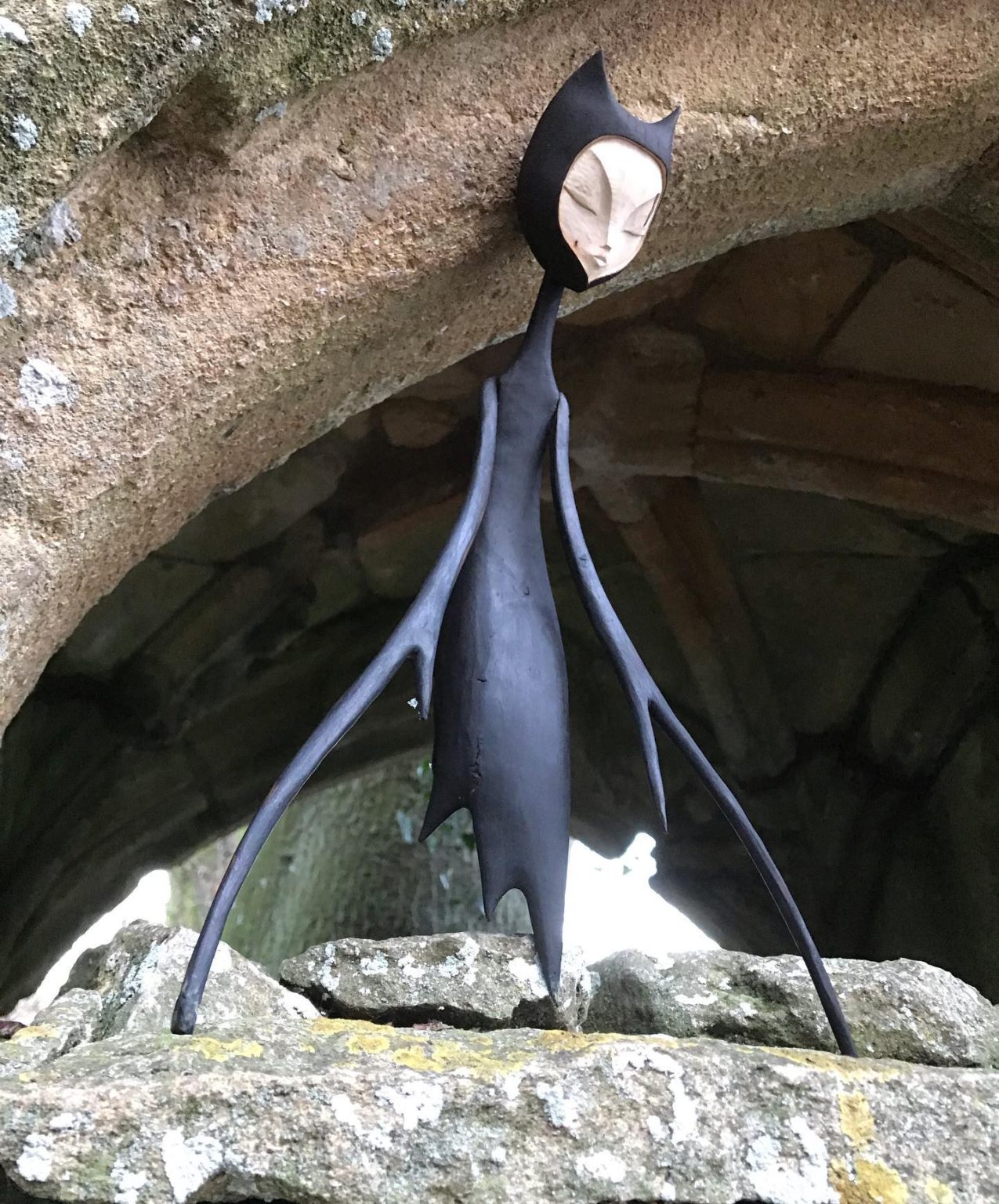 Artist Creates Magical Creatures With Long Limbs Made Out Of Oak Tree ...