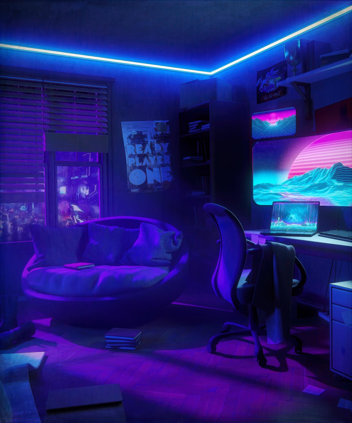 The Synthwave Dreams: Cool 3D Concept Art Works by Space Meerkat ...