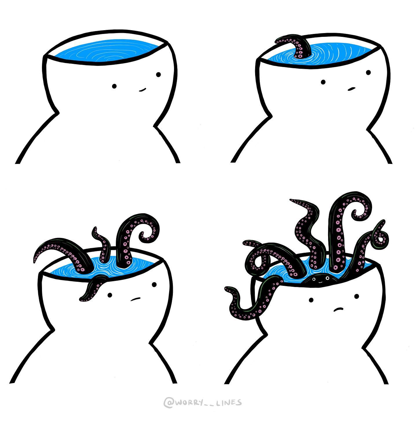 Mildly Uplifting Drawings by Worry Lines » Design You Trust — Design ...