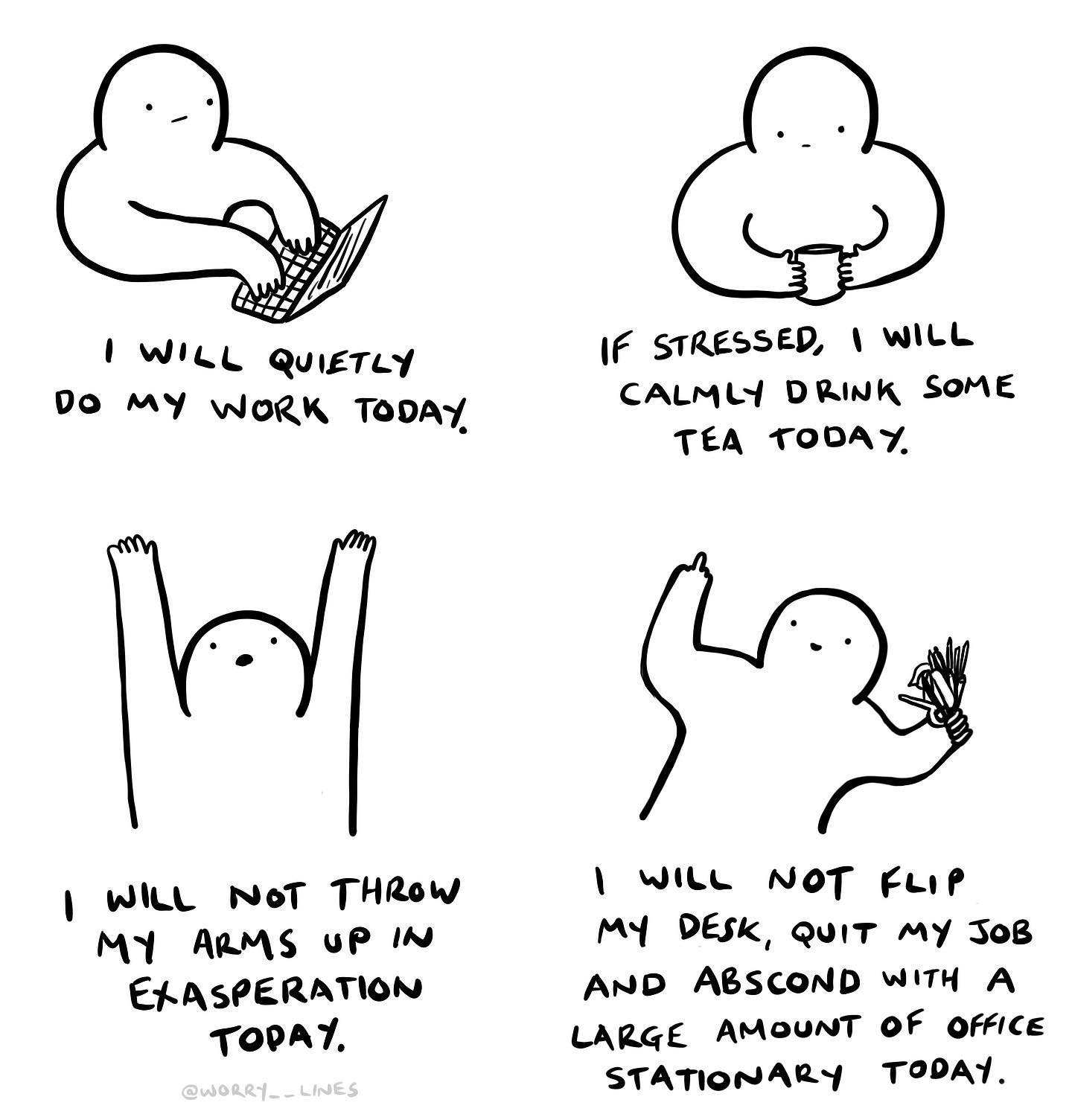 Mildly Uplifting Drawings by Worry Lines » Design You Trust — Design ...