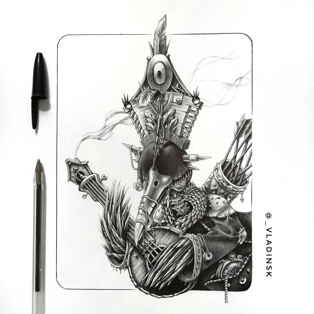 Artist Creates Beautiful Ballpoint Pen Illustrations » Design You Trust ...