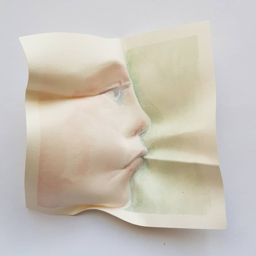 Artist Creates Incredible Facial Sculptures Made From Folded Paper ...
