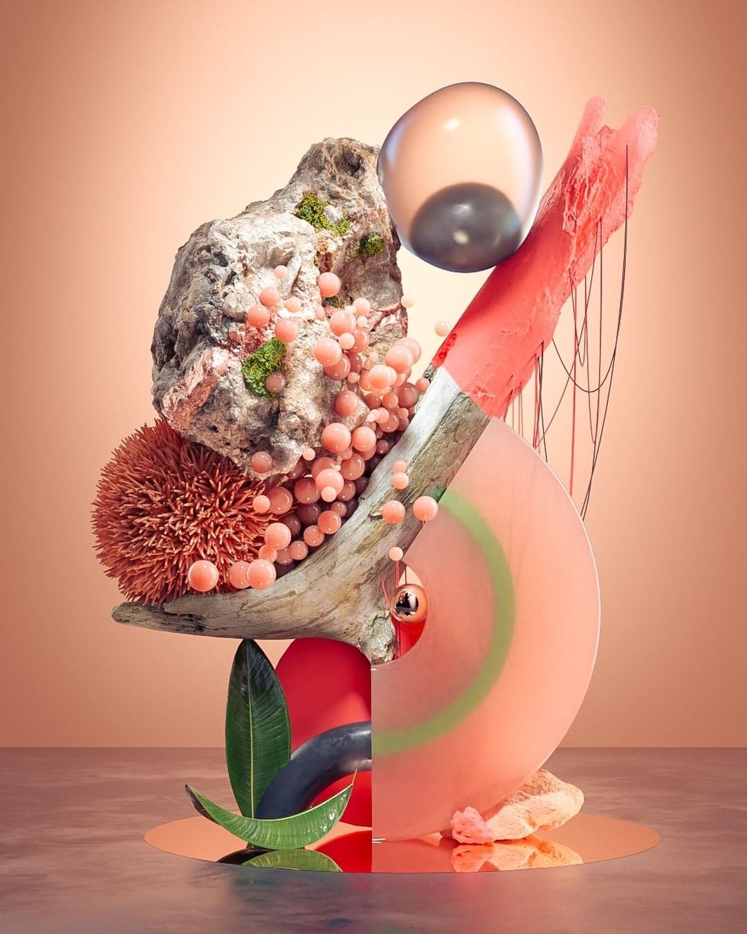 Fun with Shapes and Forms: Organic 3D Artworks by Roman Bratschi ...