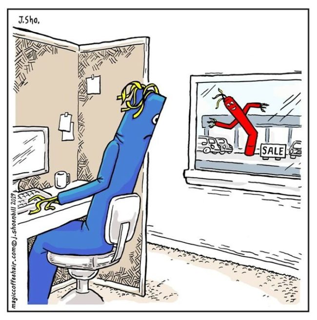 Artist Creates Witty Single-Panel Comics Depicting Odd And Absurd ...