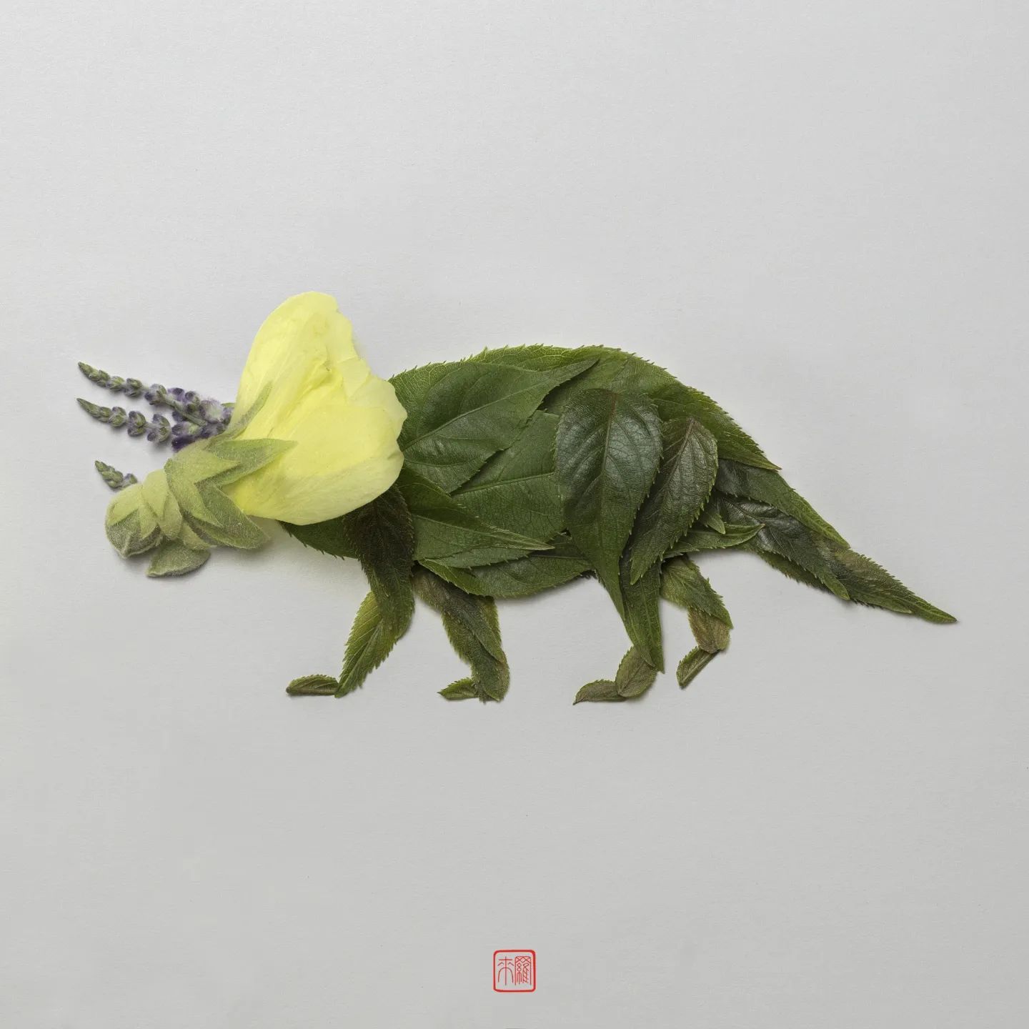 Artist Makes A Dinosaur Series Of Portraits That Are Made By Using ...