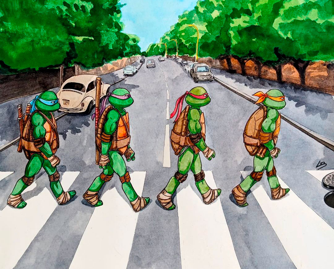 French Artist Recreates Famous Album Covers as Cartoon Characters ...