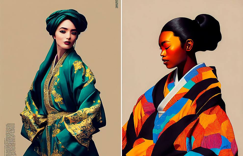 This Artist Combines Japanese Kimonos With International Fashion Trends ...