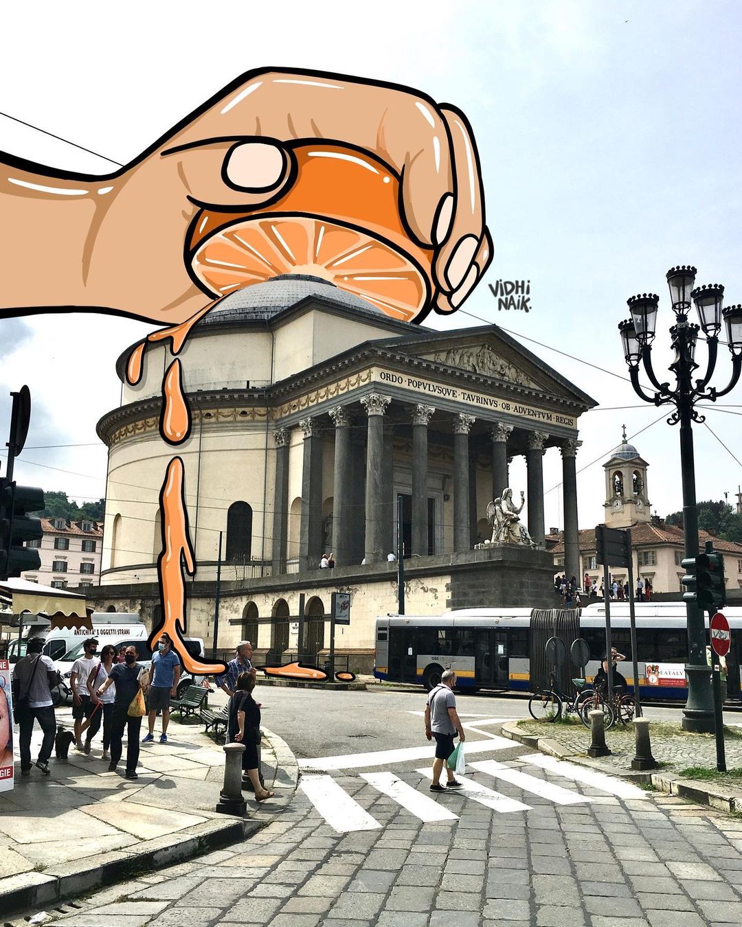 This Artis Creates Creative Cartoon Drawings On Pictures Of Everyday ...