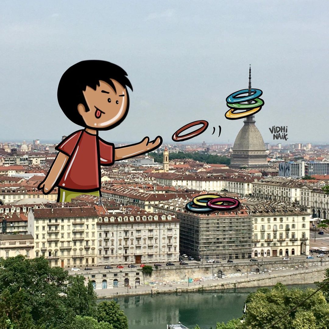This Artis Creates Creative Cartoon Drawings On Pictures Of Everyday ...