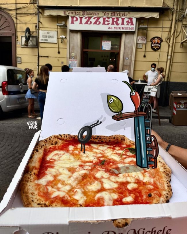 This Artis Creates Creative Cartoon Drawings On Pictures Of Everyday ...