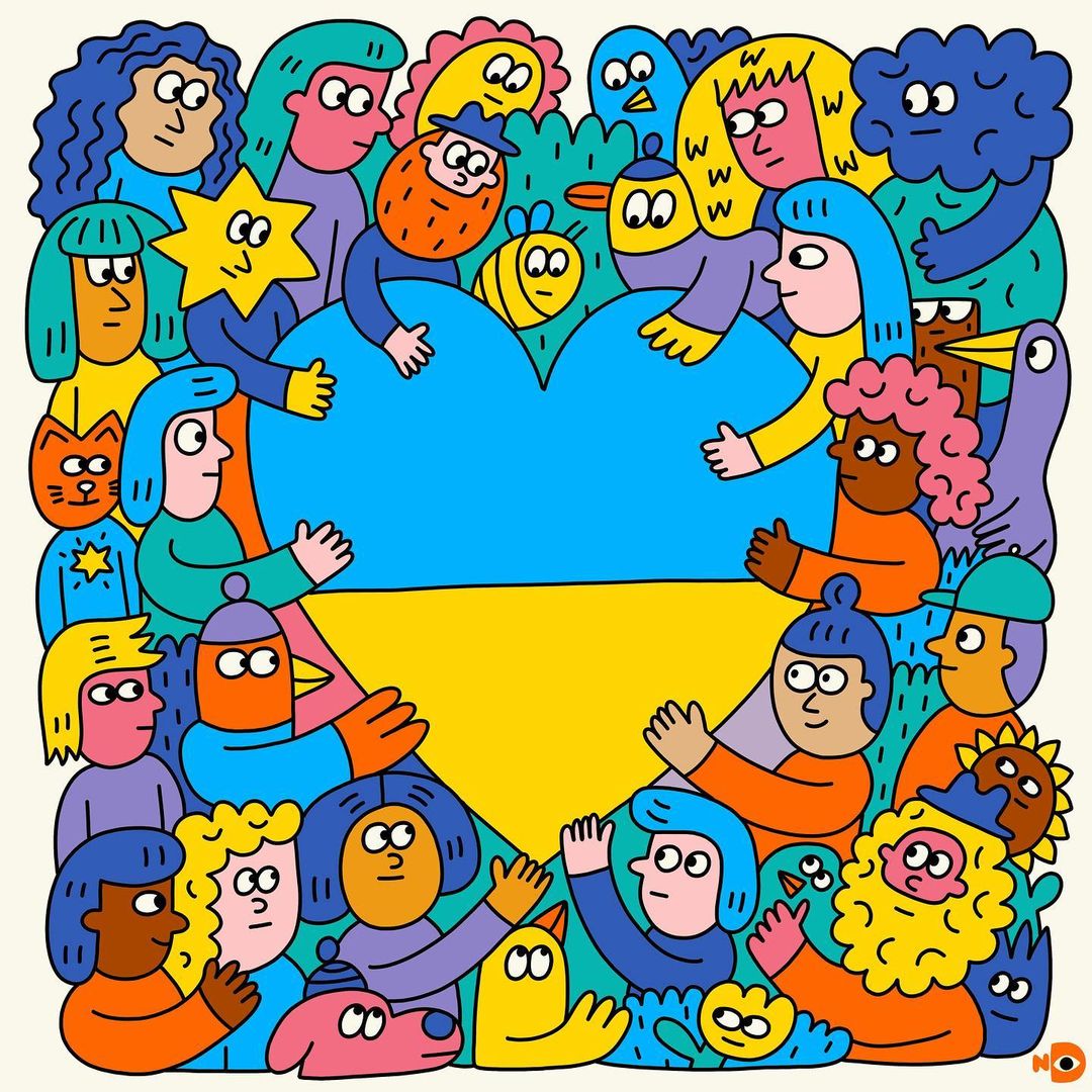 Playful Multicolored Cartoons and Doodle Typography by Nina Dzyvulska ...