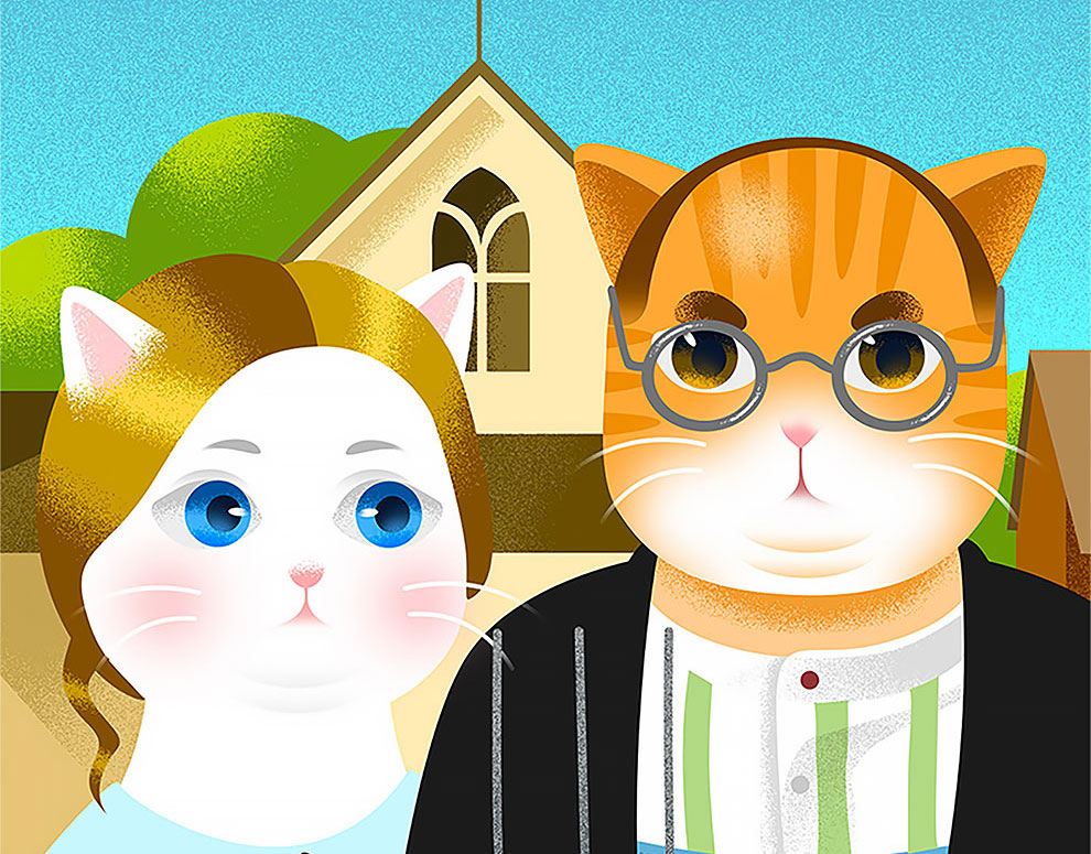 Famous Kitty: Cute Illustration Series by Effy Zhang » Design You Trust ...