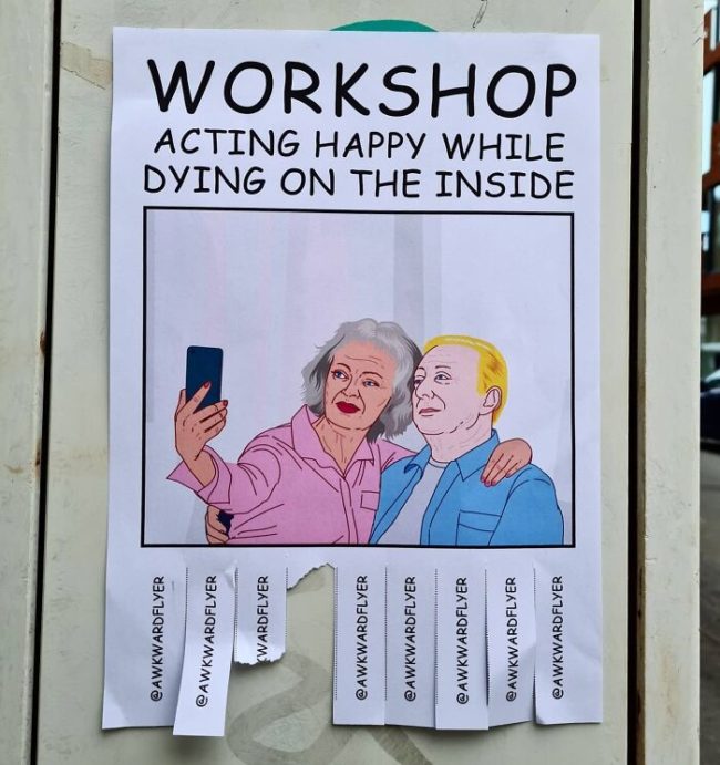 Artist Makes Super Awkward Flyers And Hang Them In The Streets » Design ...