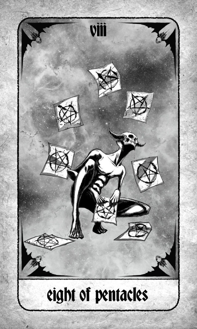 Artist Created Dark Tarot Deck Featuring Creepy Creatures And Demons ...
