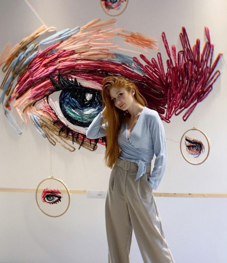 Self-Taught Artist Uses a Unique, Personalized Art Technique of ...