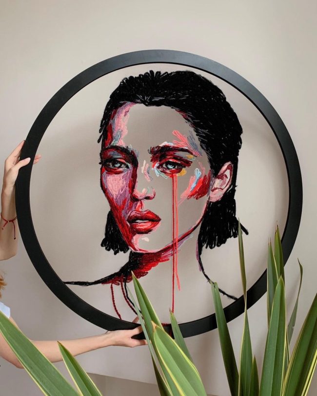 Self-Taught Artist Uses a Unique, Personalized Art Technique of ...