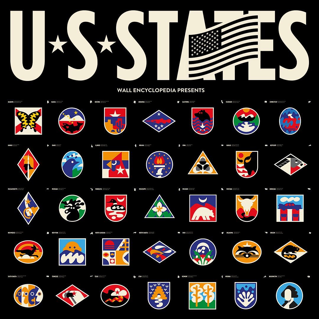 The US States Brand Identity Clearly Illustrated by Bogdan Katsuba ...