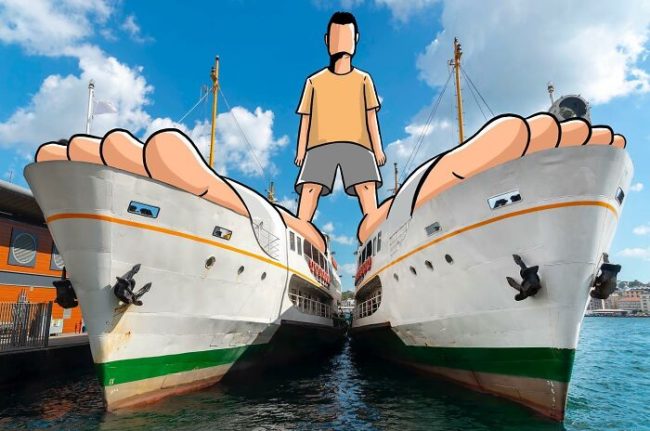 Robin Yayla Creates Illustrations On Top Of Scenic Pictures And It ...