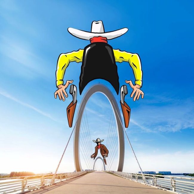 Robin Yayla Creates Illustrations On Top Of Scenic Pictures And It ...