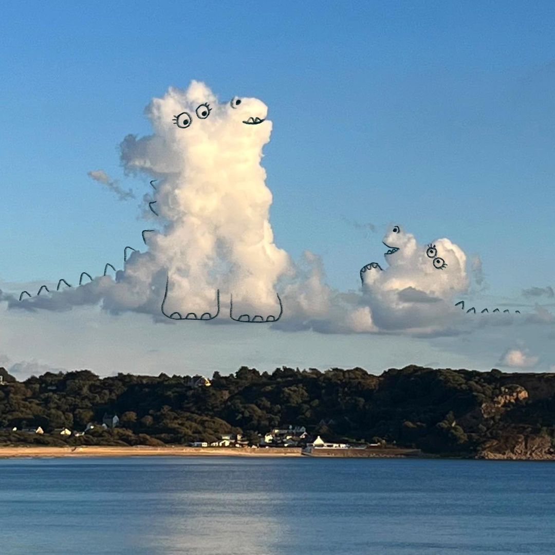 A Daily Cloud: Artist Creates Funny Doodles Of Clouds That Makes ...