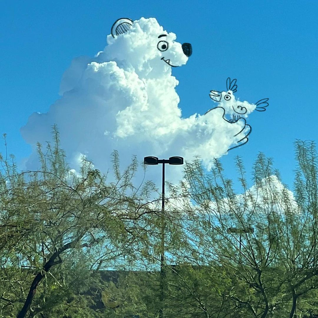 A Daily Cloud: Artist Creates Funny Doodles Of Clouds That Makes ...