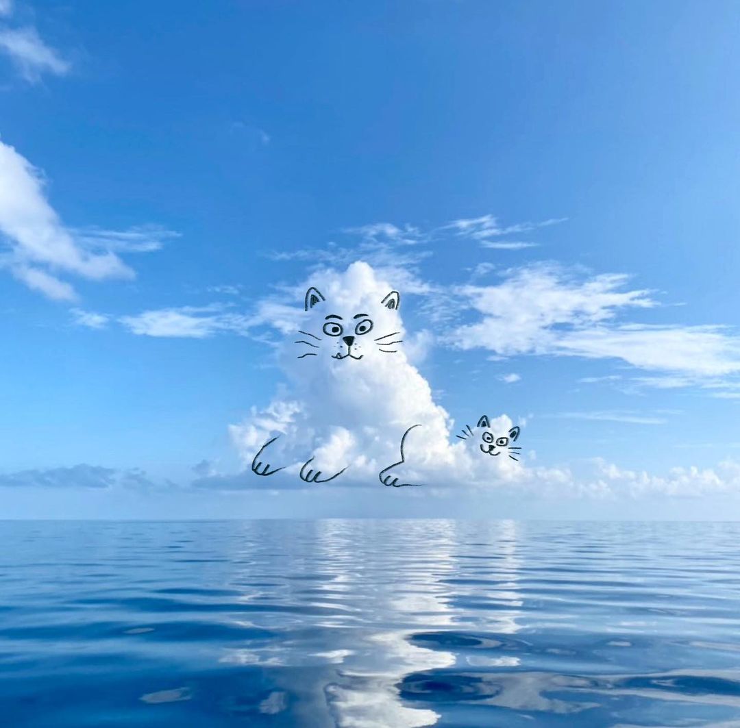A Daily Cloud: Artist Creates Funny Doodles Of Clouds That Makes ...