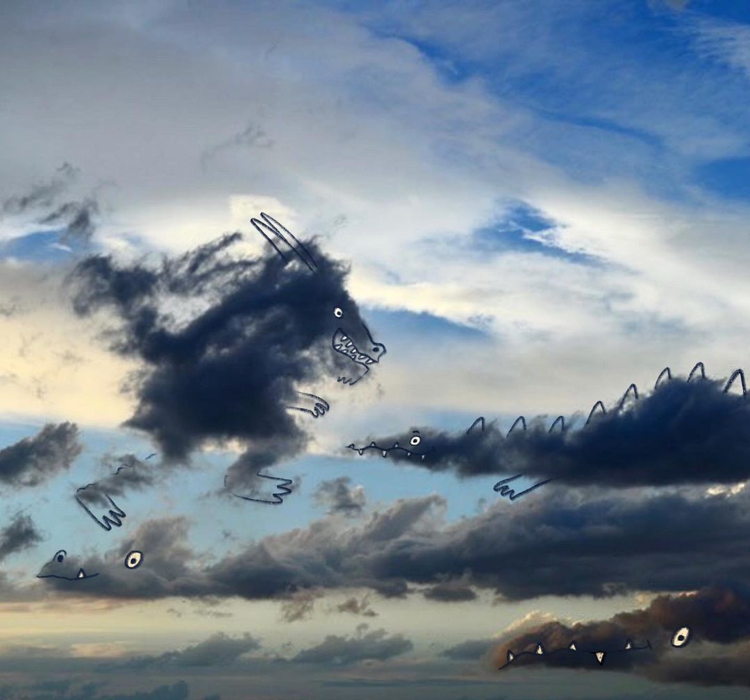 A Daily Cloud: Artist Creates Funny Doodles Of Clouds That Makes ...