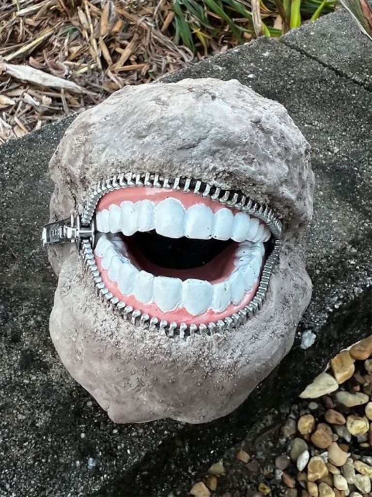 Zipper Teeth Rocks: A Superior Horror Alternative to Garden Gnomes ...