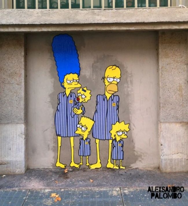 ‘Simpsons’ Characters Portrayed as Holocaust Victims at the Milan Shoah ...