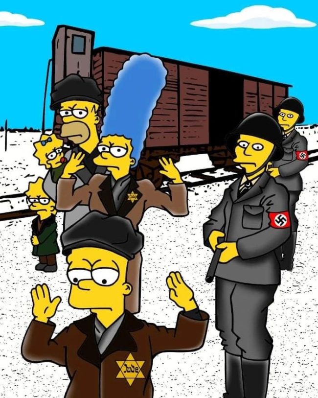‘Simpsons’ Characters Portrayed as Holocaust Victims at the Milan Shoah ...