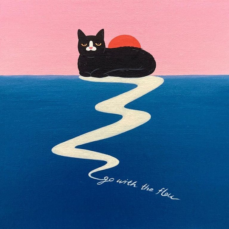 Artist Combines Dry Humor with Adopted Cat’s Attitude in Hilarious ...