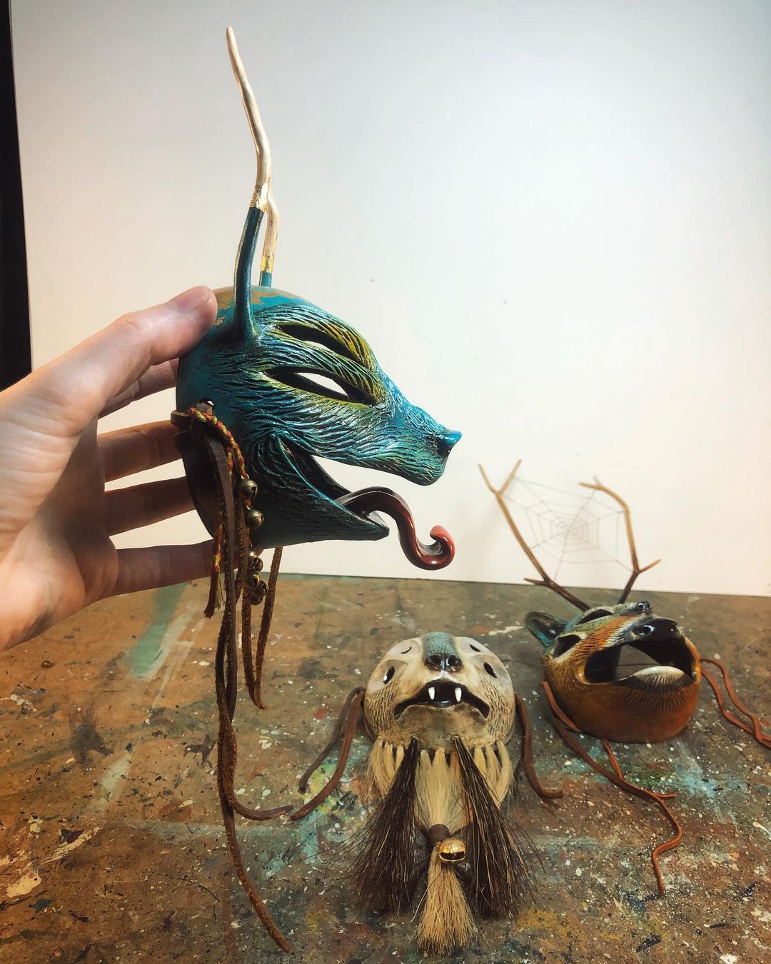 Eye-Catching Surreal and Folk-Inspired Mask Sculptures by Kristen Egan ...