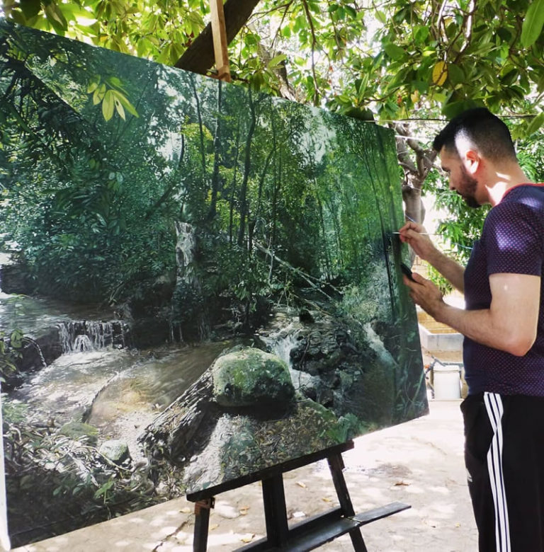 Photorealistic Rainforest Paintings by Artist Alonzo Morales Bravo ...