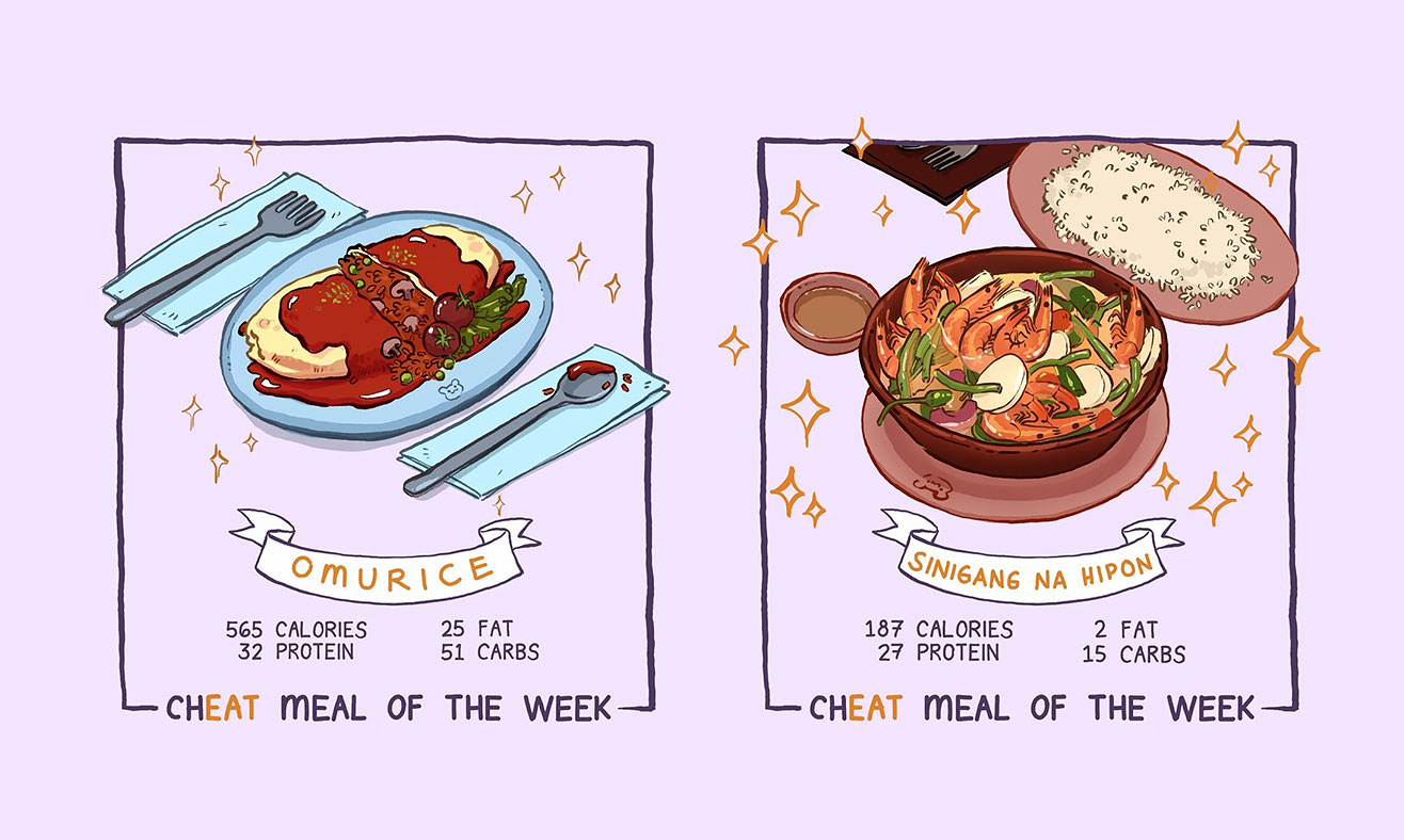 Illustrations Of Delicious Cheat Meals That Might Make Your Inner ...