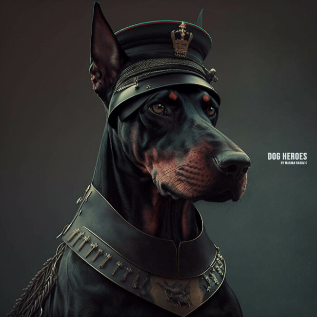 “Dog Heroes”: Photographer Creates Realistic AI-Portraits Of Dogs In ...