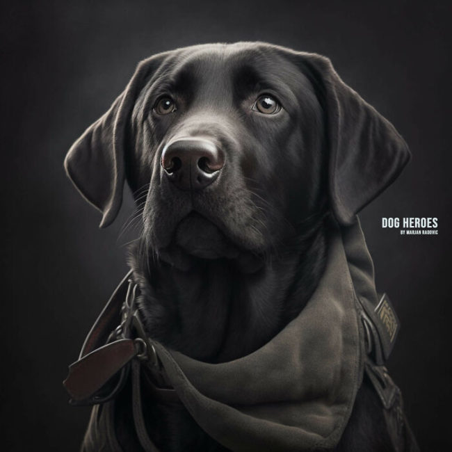 “Dog Heroes”: Photographer Creates Realistic AI-Portraits Of Dogs In ...