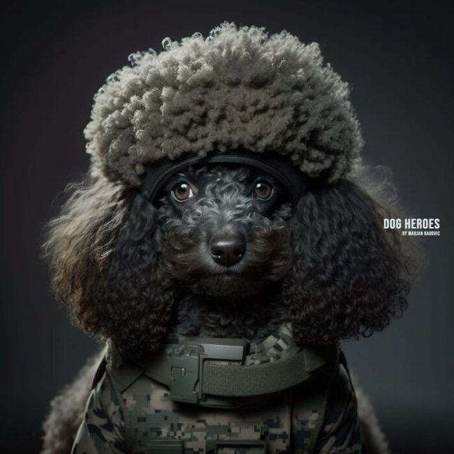 “Dog Heroes”: Photographer Creates Realistic AI-Portraits Of Dogs In ...