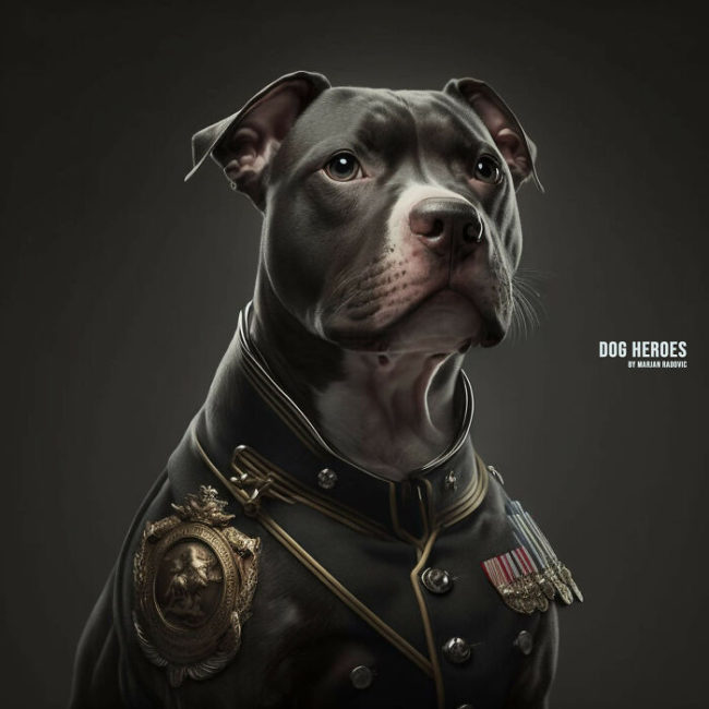 “Dog Heroes”: Photographer Creates Realistic AI-Portraits Of Dogs In ...