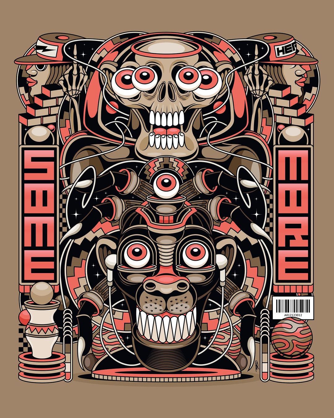 David Oku Creates Stunning Colorful Psychedelic Illustrations With a ...