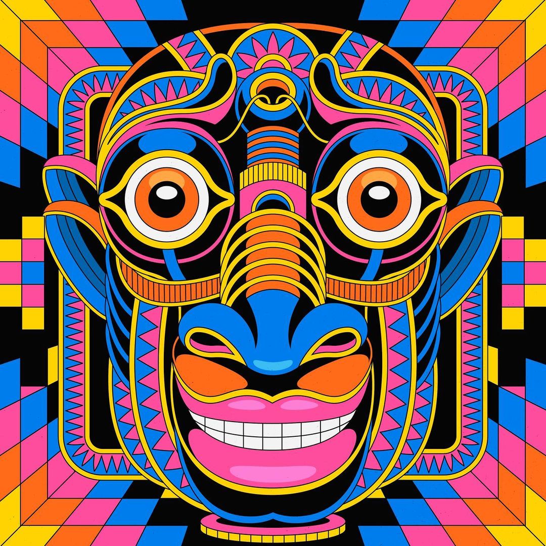 David Oku Creates Stunning Colorful Psychedelic Illustrations With a ...
