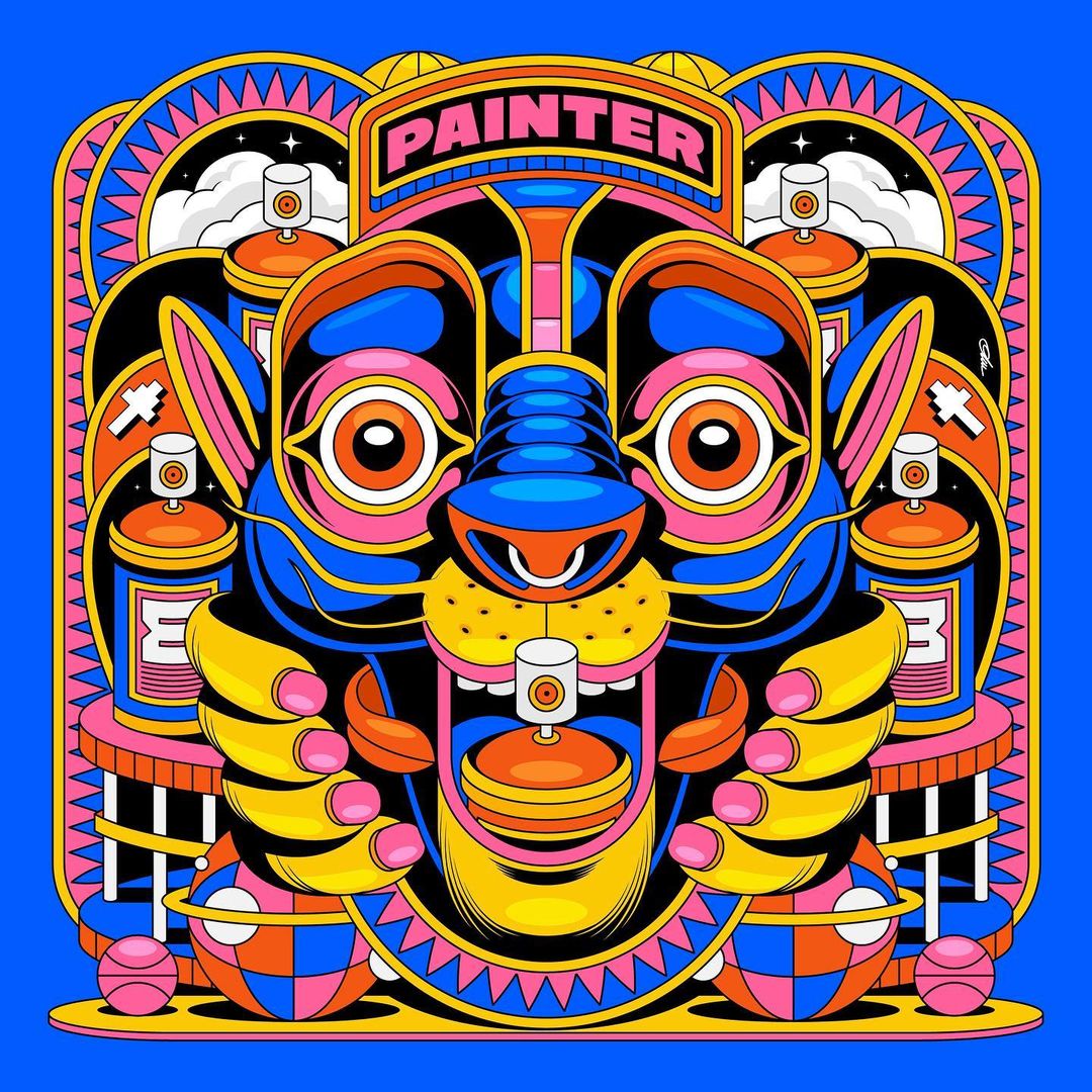 David Oku Creates Stunning Colorful Psychedelic Illustrations With a ...
