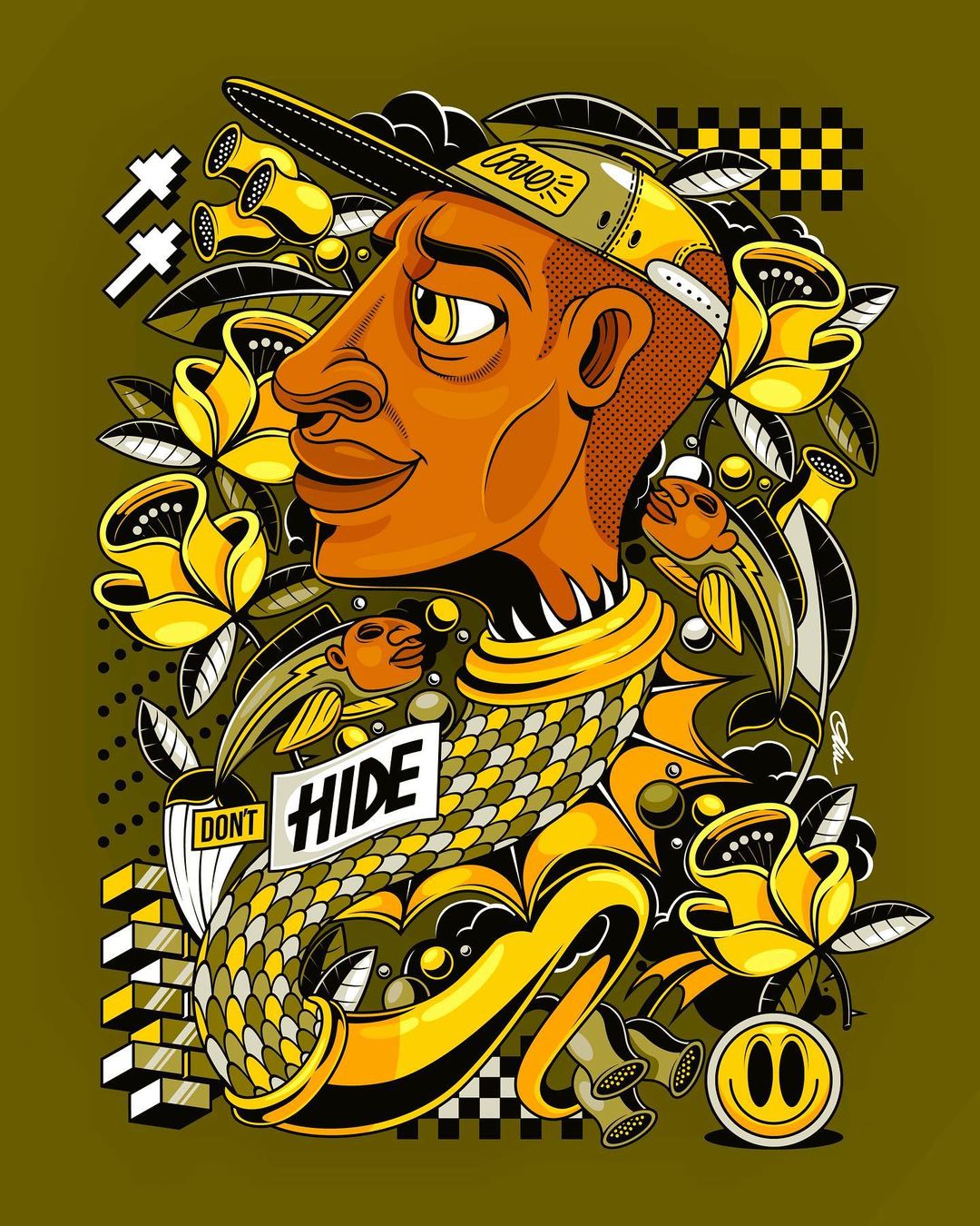 David Oku Creates Stunning Colorful Psychedelic Illustrations With a ...