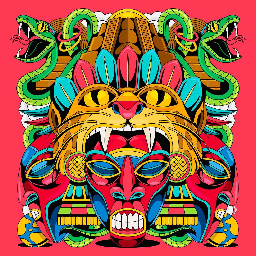 David Oku Creates Stunning Colorful Psychedelic Illustrations With a ...