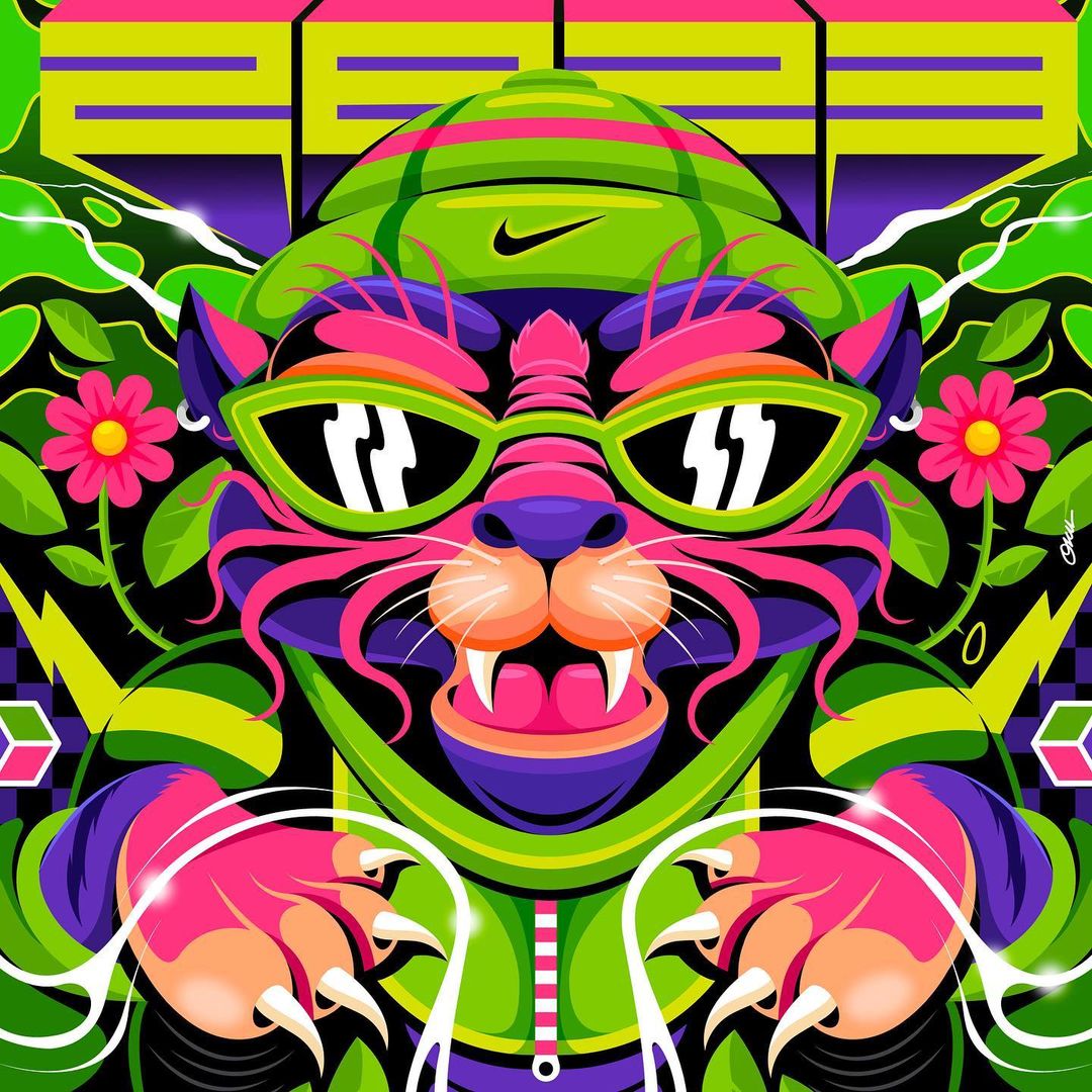 David Oku Creates Stunning Colorful Psychedelic Illustrations With a ...