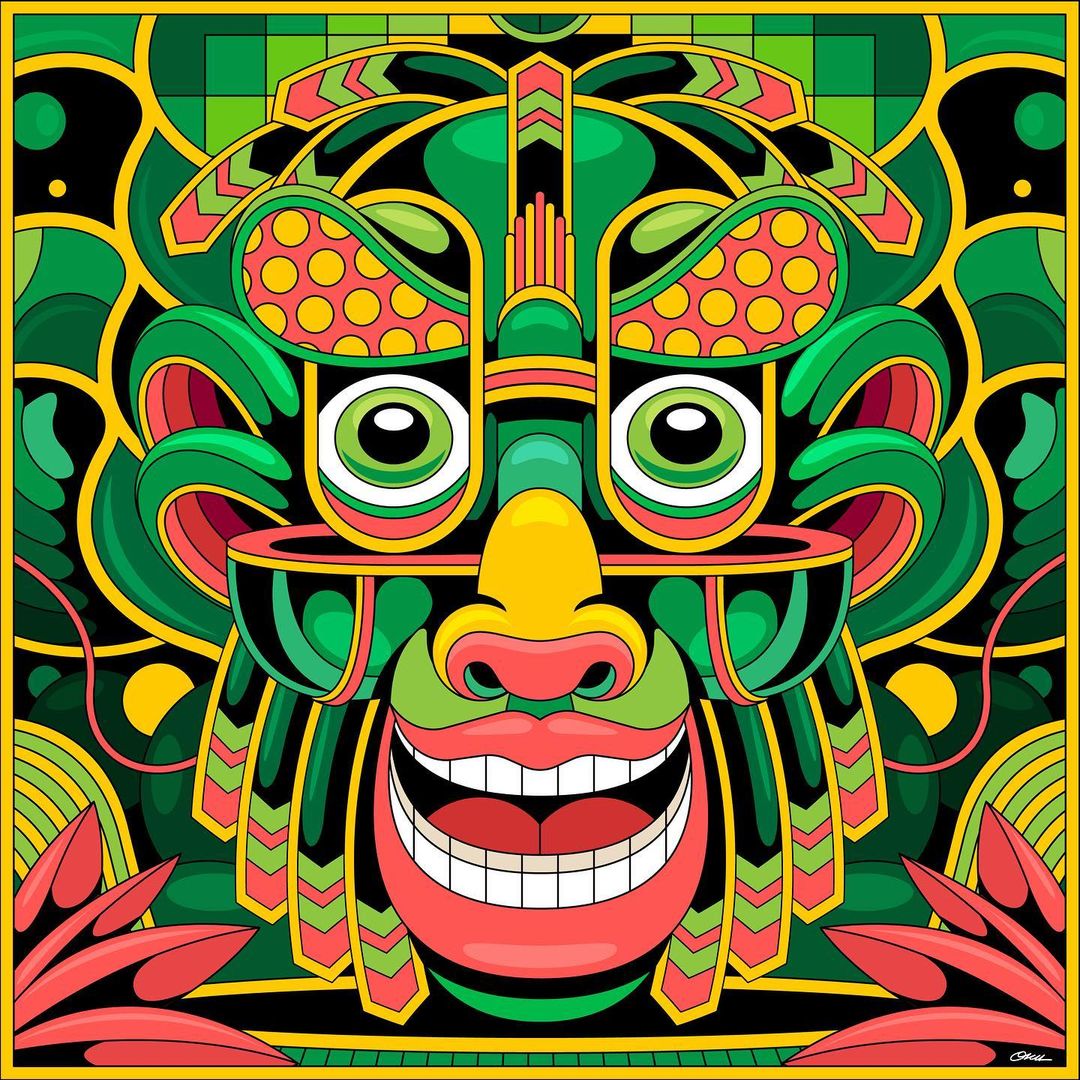 David Oku Creates Stunning Colorful Psychedelic Illustrations With a ...