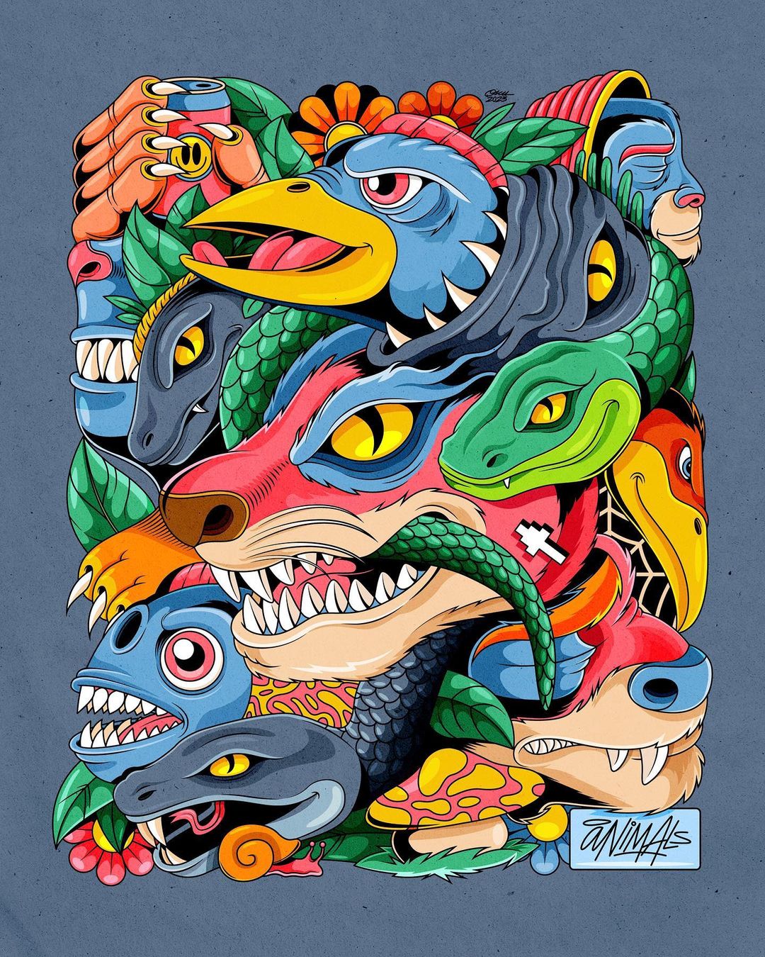 David Oku Creates Stunning Colorful Psychedelic Illustrations With a ...