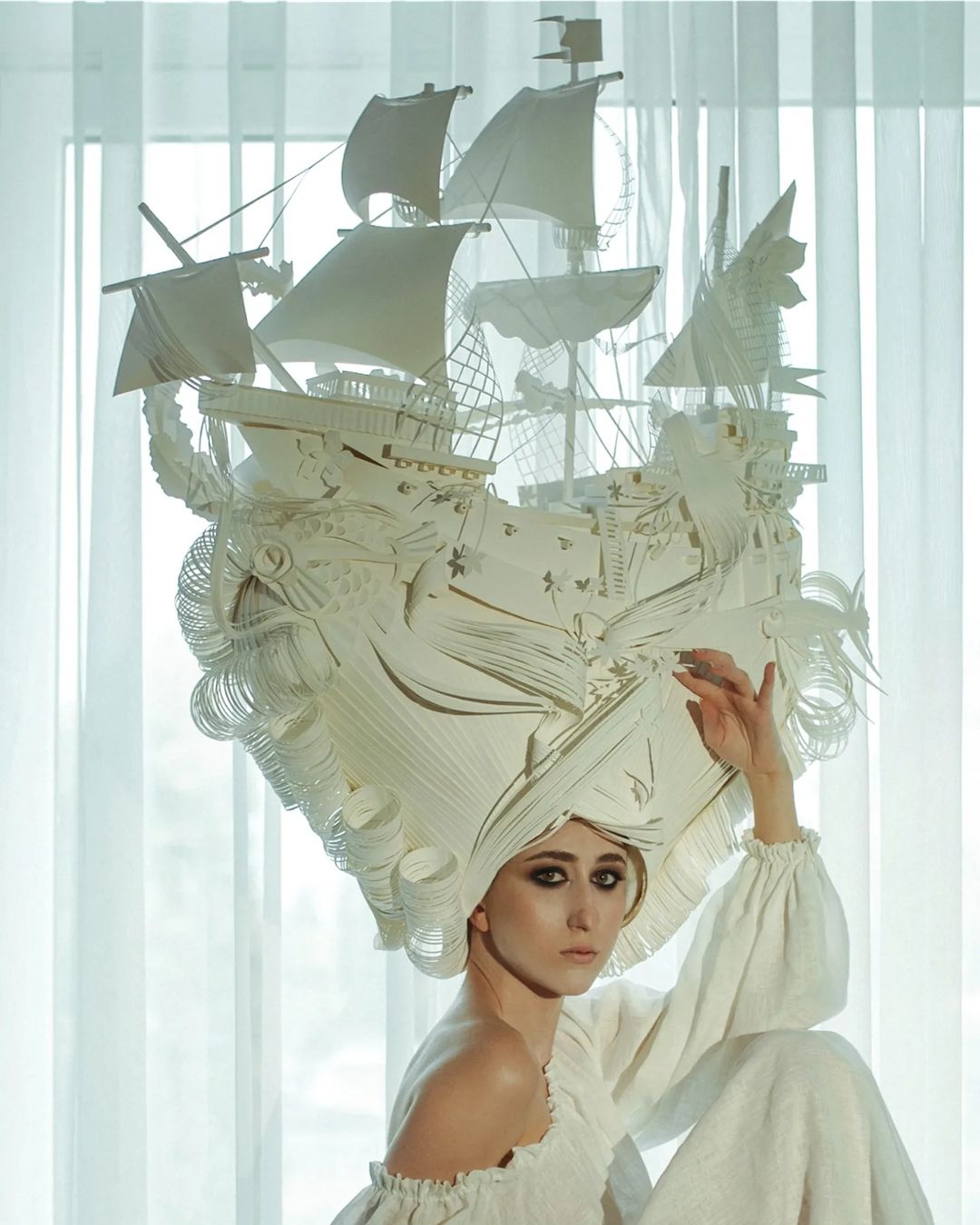 The Art of Paper Sculpture: Asya Kozina’s Breathtaking Headpieces ...